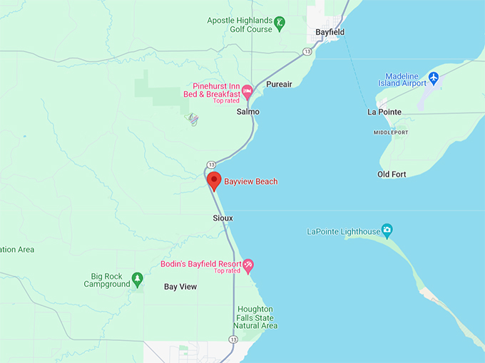 Bayview Beach 10 Map