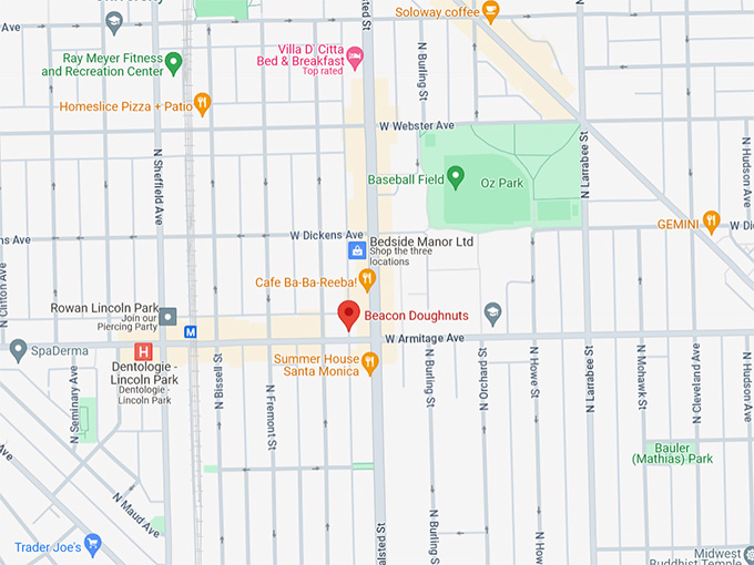 Beacon Doughnuts Map