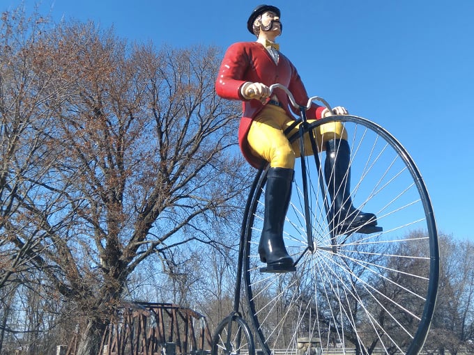 Ben Bikin' Sculpture 2