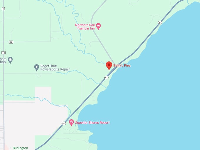 Betty&rsquo;s Pies 10 Map