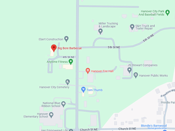 Big Bore Barbecue 10 Map