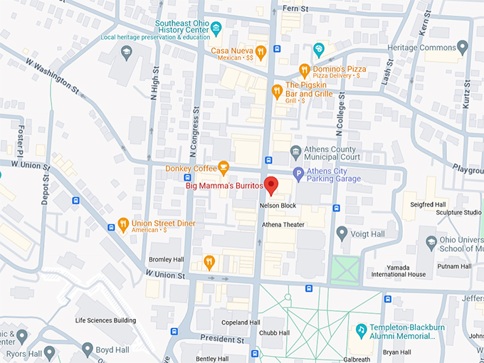 Big Mamma&rsquo;s Burritos 10 Map