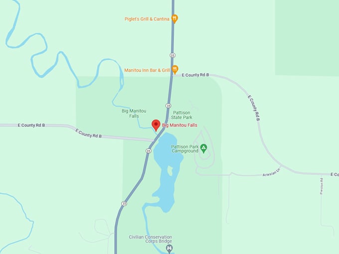 Big Manitou Falls 10 Map