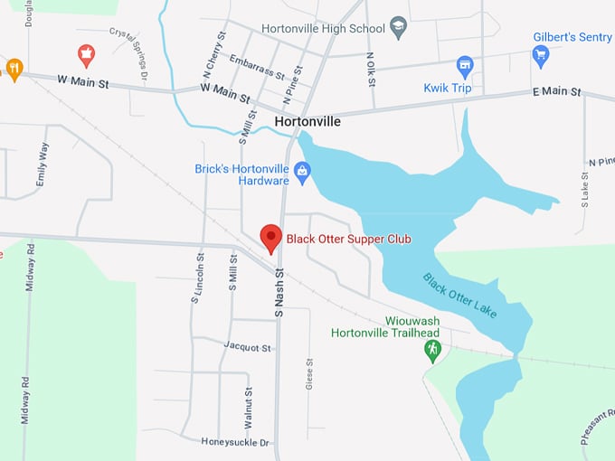 Black Otter Supper Club 10 Map