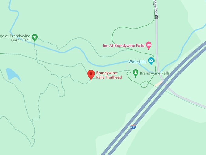 brandywine gorge trail map