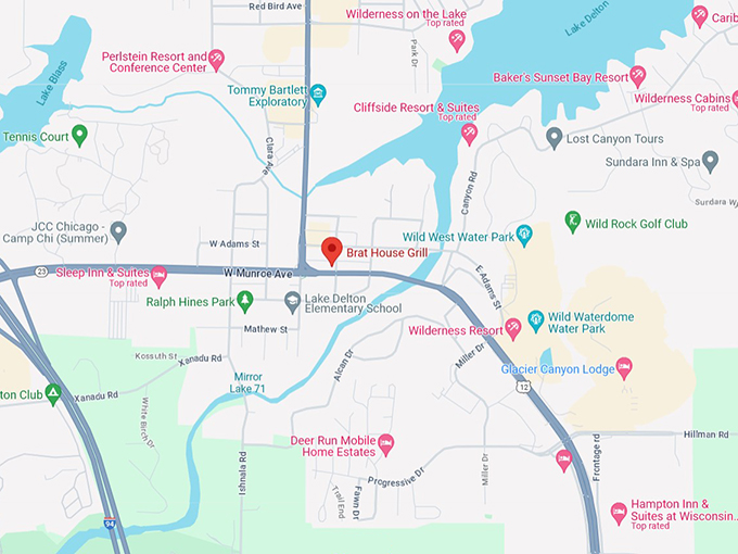 brat house grill 10 map