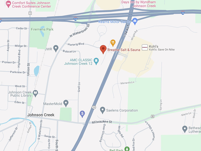 Breathe Salt & Sauna 10 map