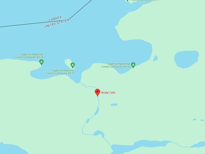 Bridal Veil Falls via Crab Lake Spur 10 Map