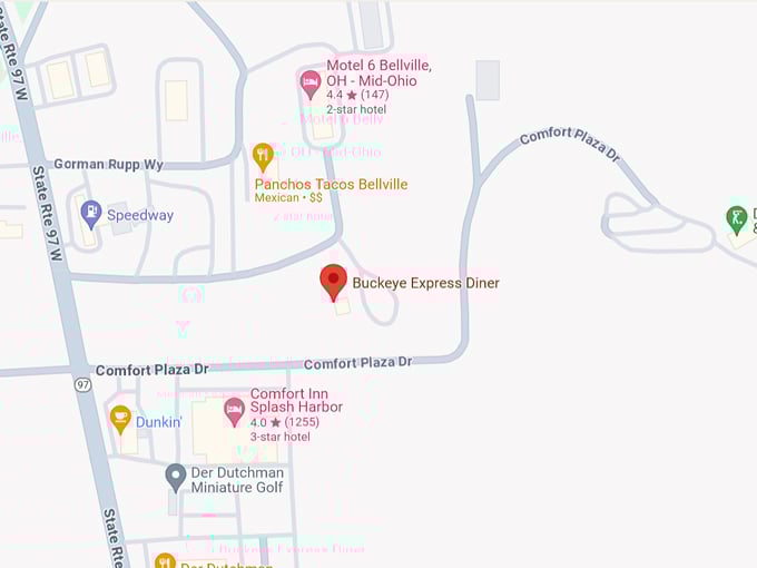 Buckeye Express Diner 10 Map