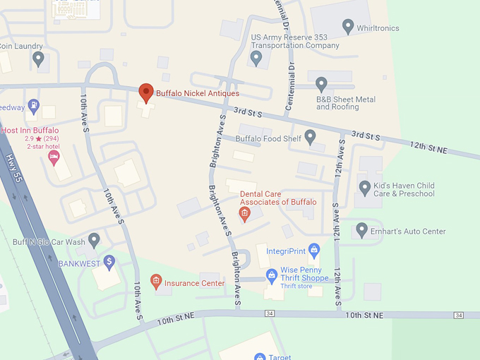 buffalo nickel antique mall 10 map