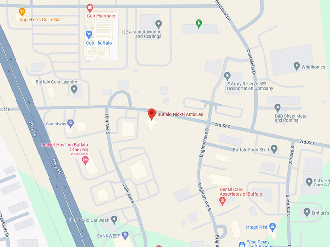 Buffalo Nickel Antiques 10 map