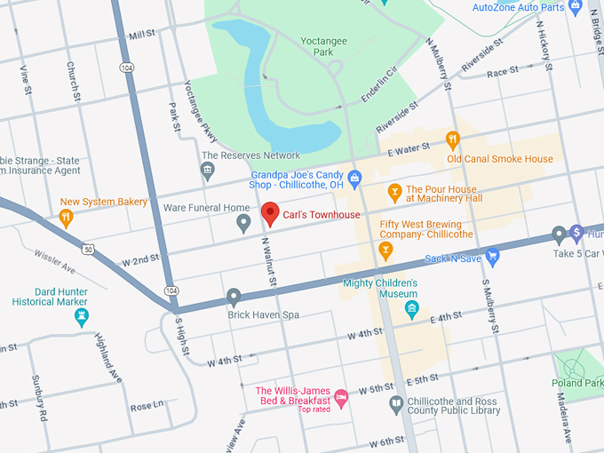 Carl&rsquo;s Townhouse 10 Map
