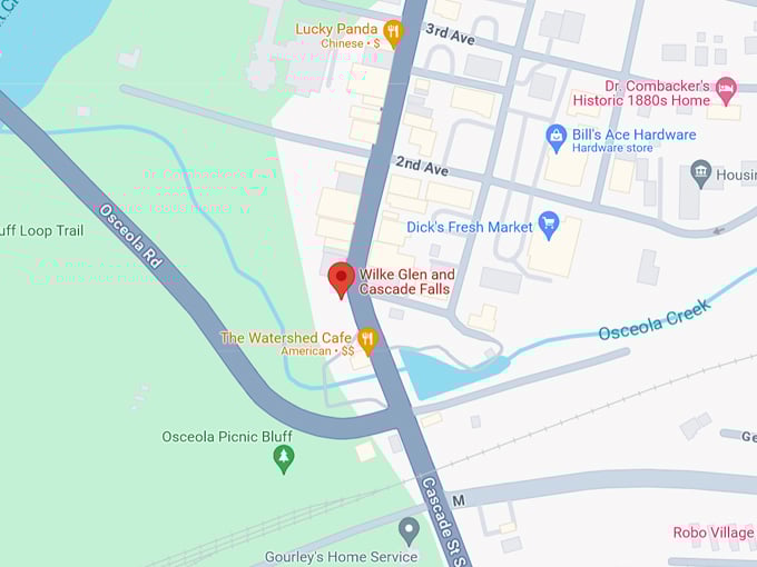 Cascade Falls 10 Map