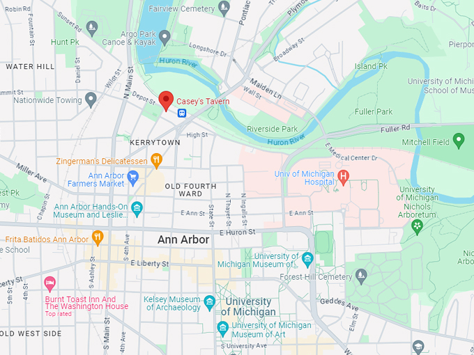 casey&rsquo;s tavern 10 map