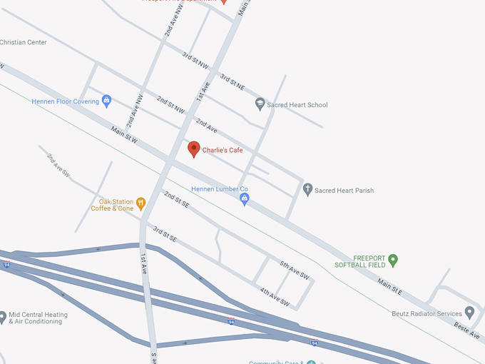 Charlie&rsquo;s Cafe 10 map