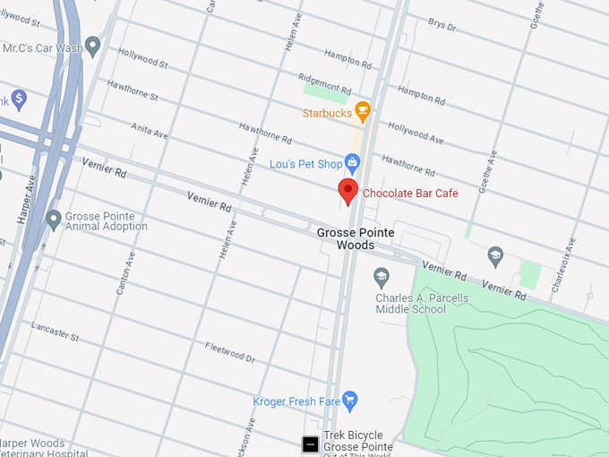 Chocolate Bar Cafe 10 map