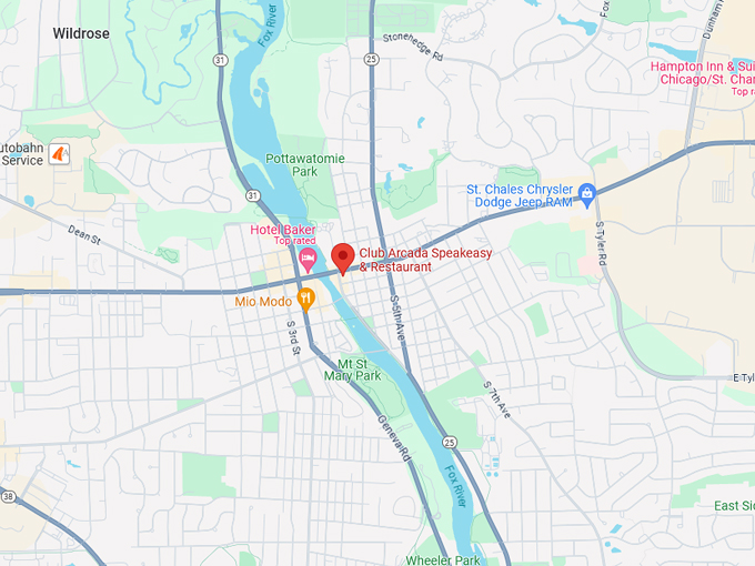 Club Arcada Speakeasy & Restaurant 10 Map