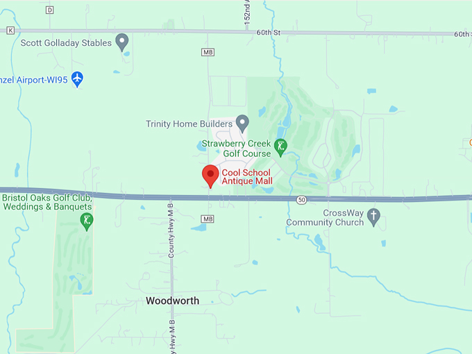 Cool School Antique Mall 10 Map