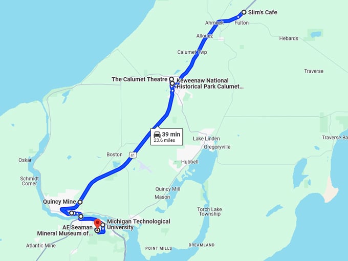 Copper Country Trail National Byway 10 Map