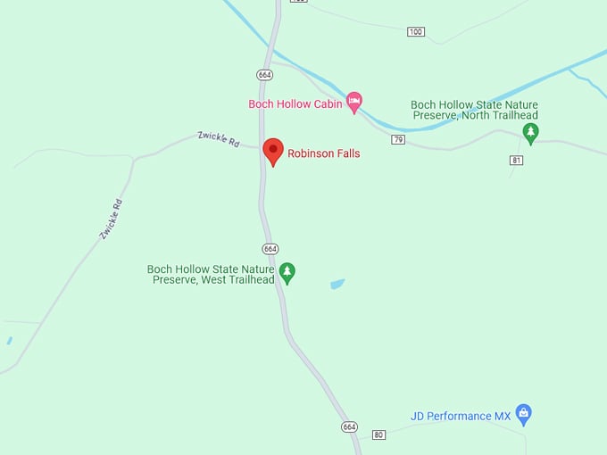 Corkscrew Falls 10 Map