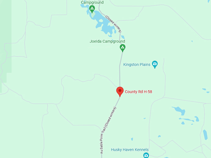 County Road H-58 10 Map