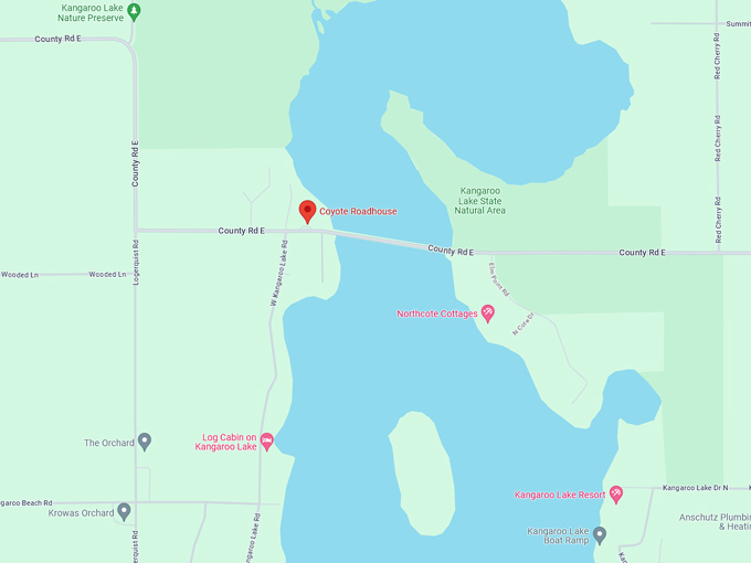 Coyote Roadhouse 10 Map