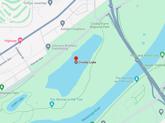 Crosby Lake Inner Loop 10 Map