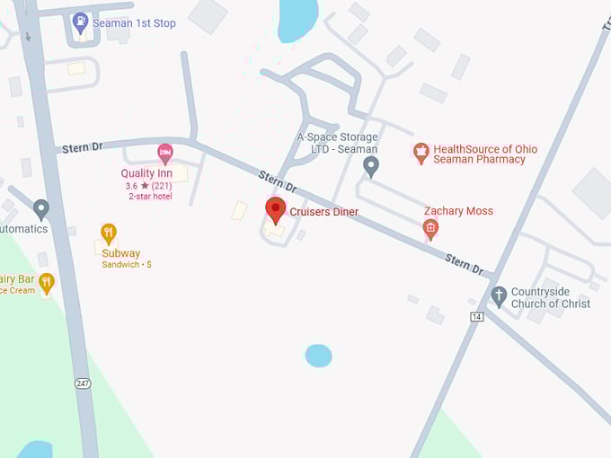 Cruisers Diner 10 Map