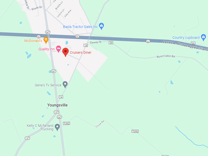 cruisers diner 10 map