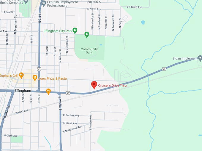 Cruiser's Drive Thru 10 Map