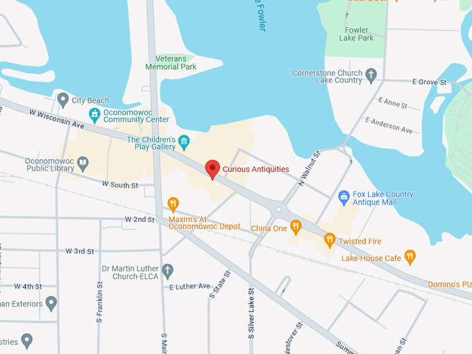 Curious Antiquities & Killer Antiques 10 Map