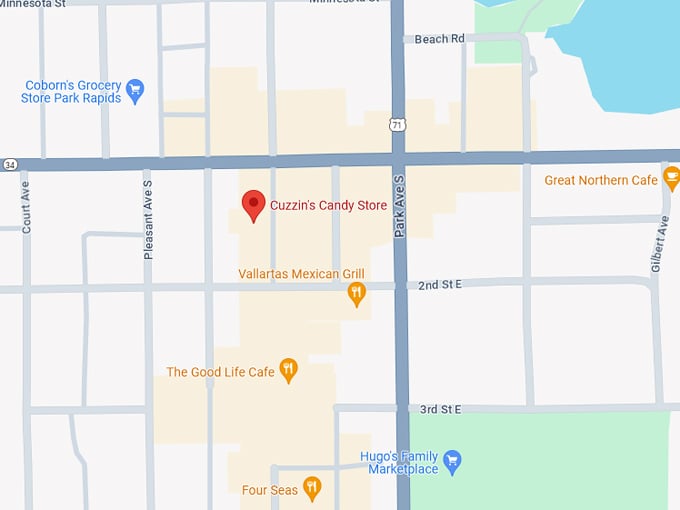 Cuzzin's Candy Store 10 Map