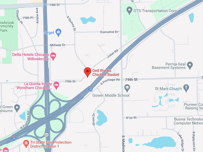 Dell Rhea's Chicken Basket 10 Map