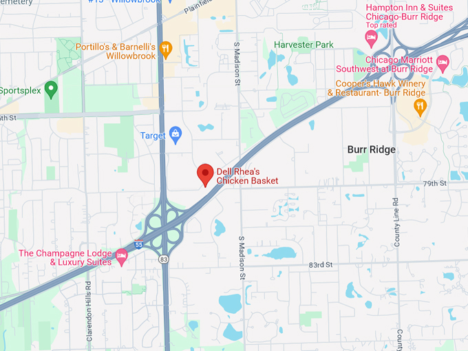 Dell Rhea's Chicken Basket 10 Map