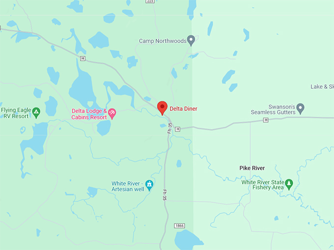 Delta Diner in Mason 10 Map
