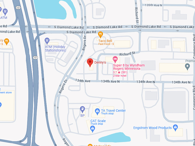 Denny's 10 Map