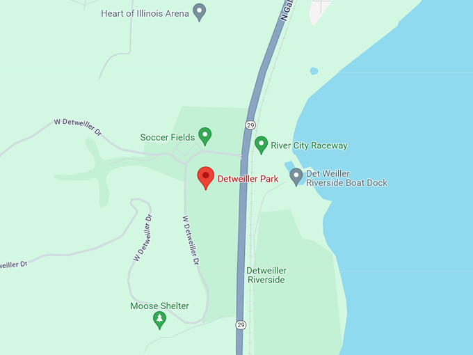 Detweiller Park to Camp Wakonda 10 Map