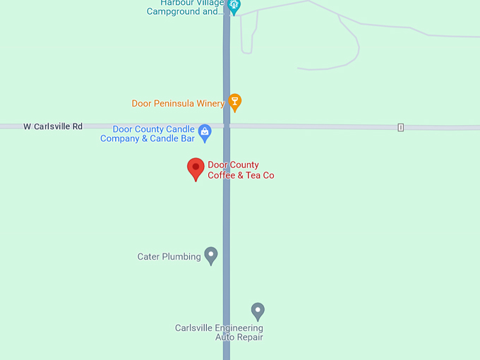 Door County Coffee & Tea Co. 10 Map