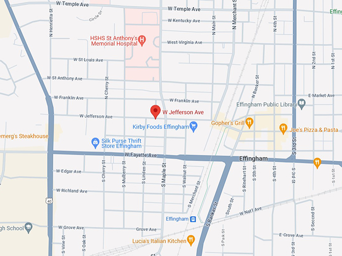 Downtown Effingham 10 Map