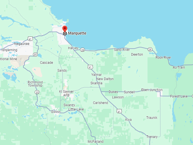 downtown marquette 10 map