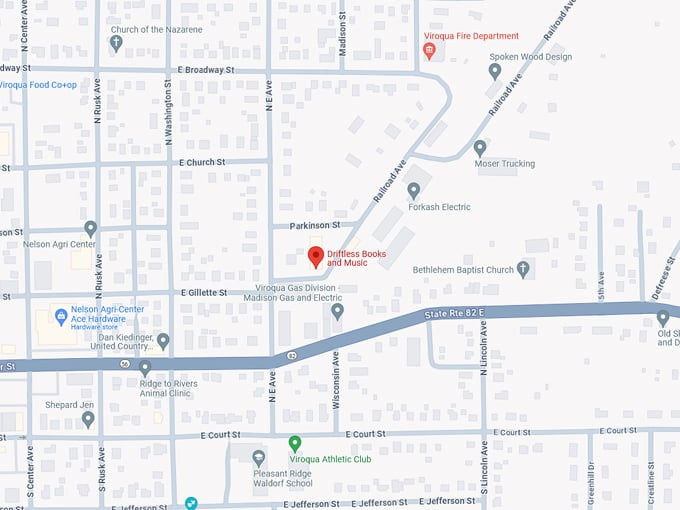 Driftless Books and Music 10 Map