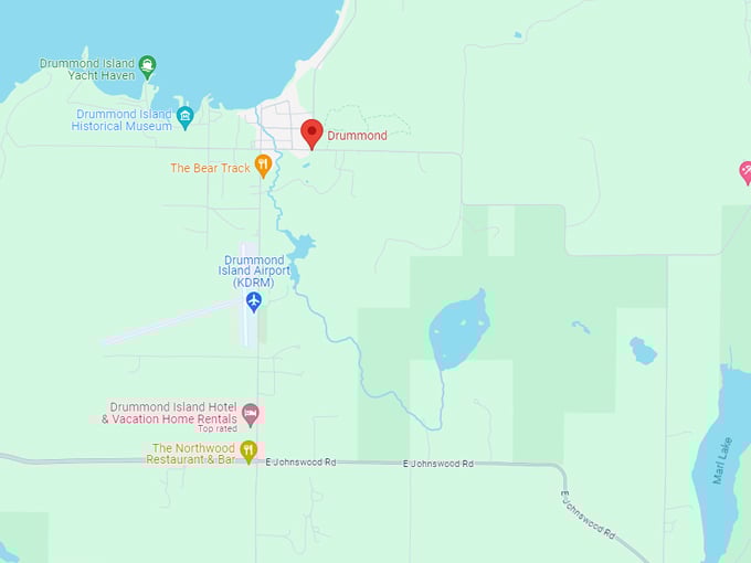 drummond island 10 map