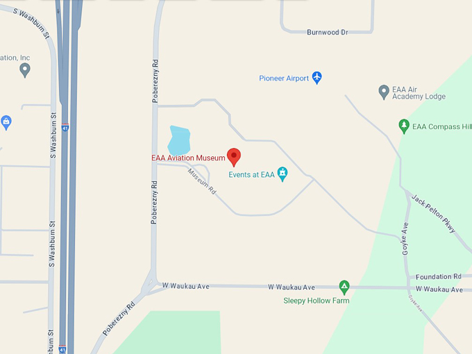 EAA Aviation Museum 10 map