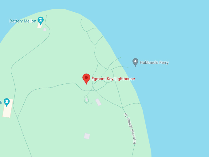 Egmont Key Lighthouse 10 Map