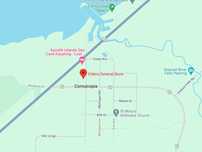 Ehlers General Store 10 Map