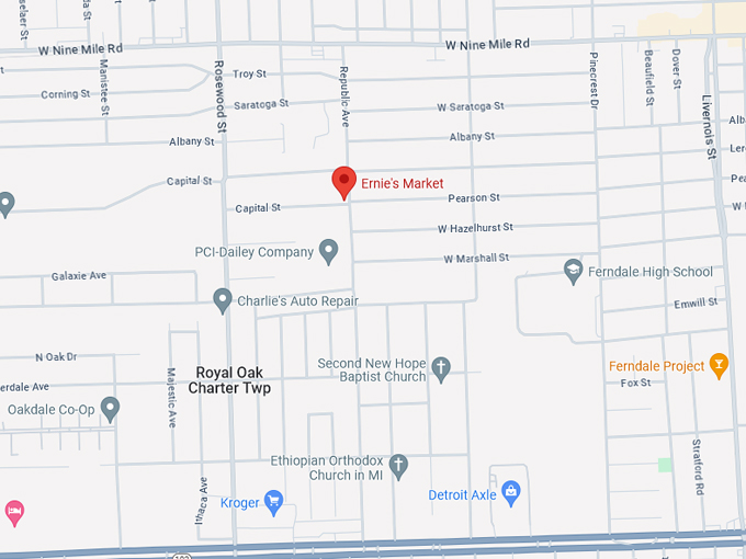 Ernie&rsquo;s Market 10 Map