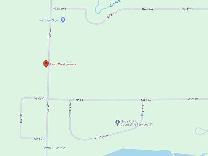 fawn creek winery 10 map