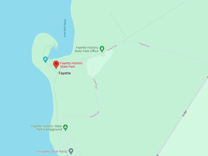 Fayette Historic State Park 10 map