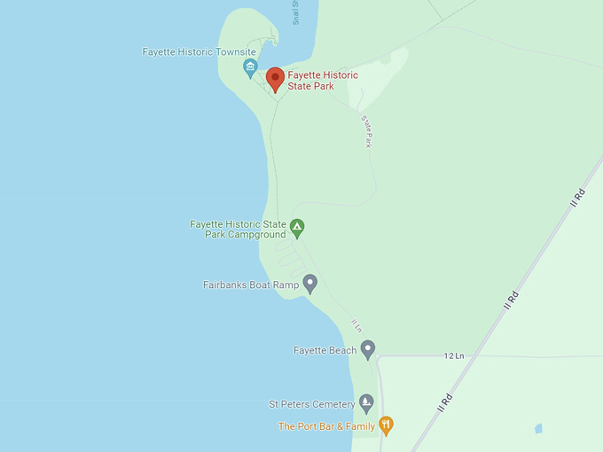 fayette overlook trail 10 map