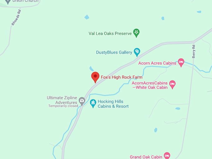 Fox's High Rock Farm 10 Map